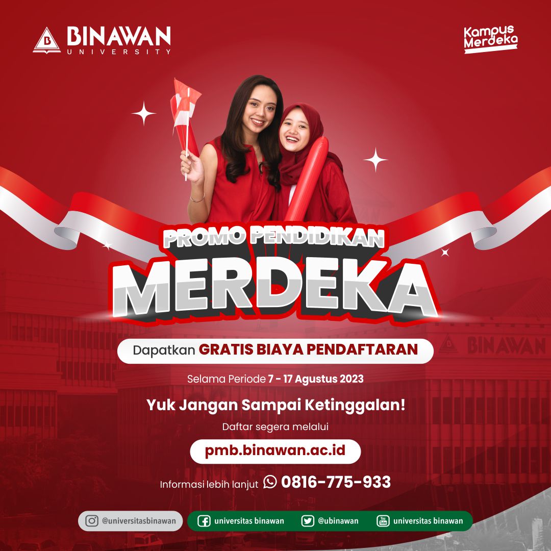 GRATIS PENDAFTARAN, PROMO PENDIDIKAN KEMERDEKAAN 🏻🇲🇨